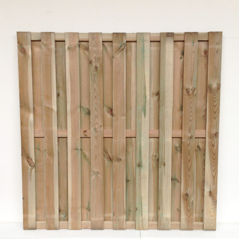 Houten tuinschermen met verticale beplanking kopen via Hekwerkshop.be